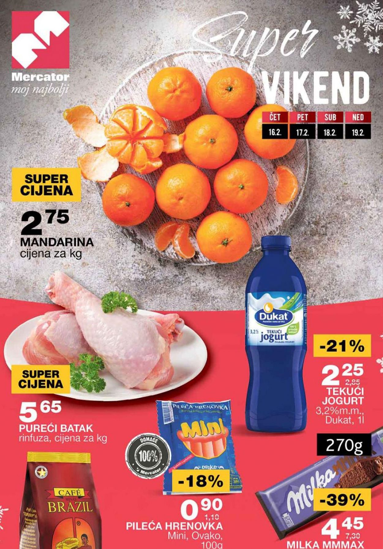 Mercator vikend akcija od 16.02. do 19.02. | Cjenoteka.ba