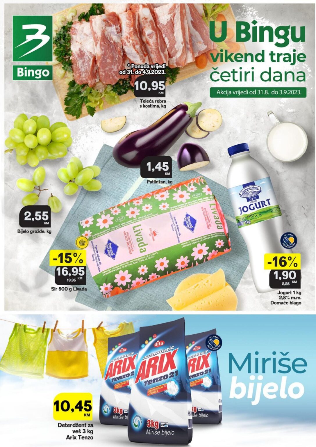 Bingo vikend akcija od 31.08. do 03.09. | Cjenoteka.ba